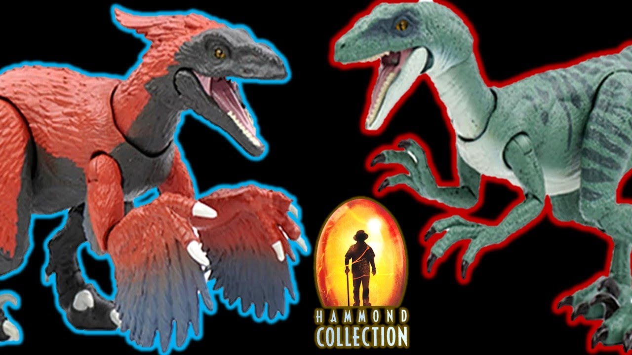 Jurassic world Hammond collection pyroraptor and Velociraptor Delta ...