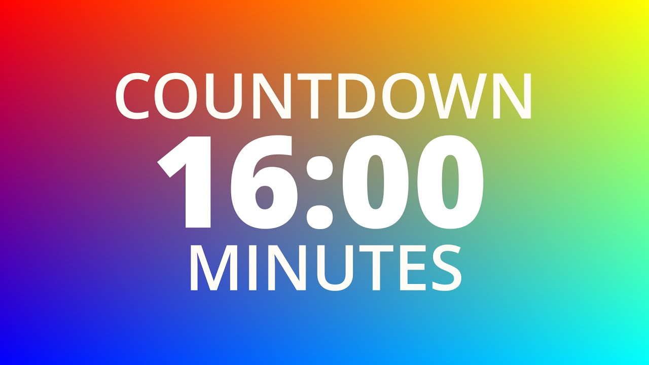 16 min TIMER - 16 minutes COUNTDOWN - YouTube