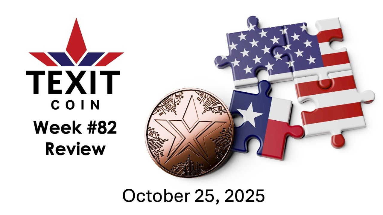 TexitCoin Week #82 2-Minute Review - 10/25/25 - YouTube