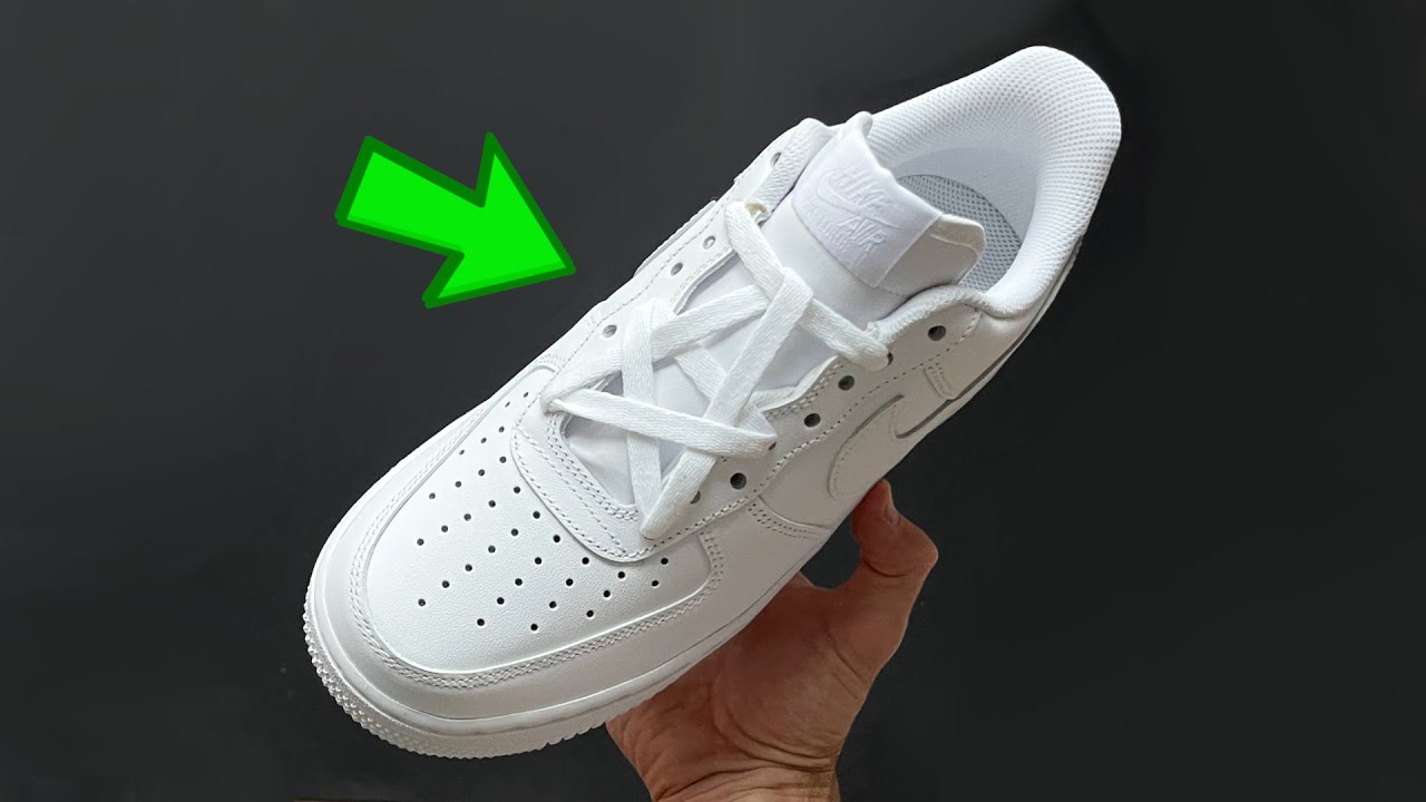 HOW TO DO STAR LACES ON AIR FORCE 1 LOW - YouTube