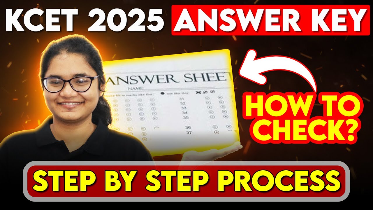🐾 Step-by-Step Tutorial - KCET 2025 Official Answer Key Out 🧠🏆 - YouTube