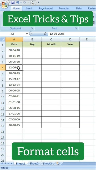 Excel Interview Question Day Month Year Shorts Exceltricks Exceltips Youtube