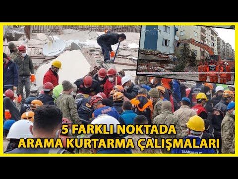Malatya'da 5.6 Büyüklüğünde Deprem; 5 Adreste Arama-Kurtarma Çalışması