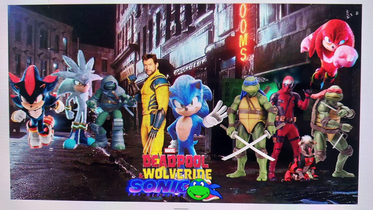 Tmnt and sonic deadpool and wolverine deadpool meets raphael - YouTube