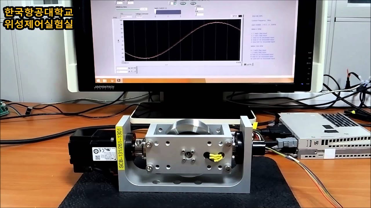 SGCMG(Single Gimbal Control Moment Gyroscope) Breadboard Model - YouTube