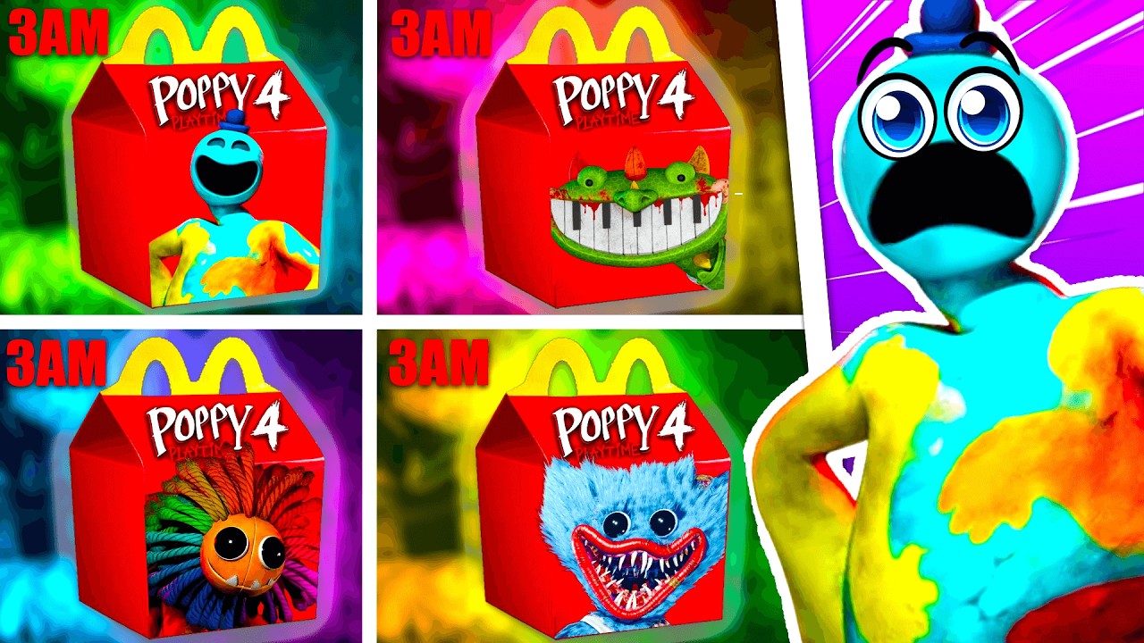 DON'T ORDER these HAPPY MEALS at 3AM! (POPPY PLAYTIME CHAPTER 4) - YouTube