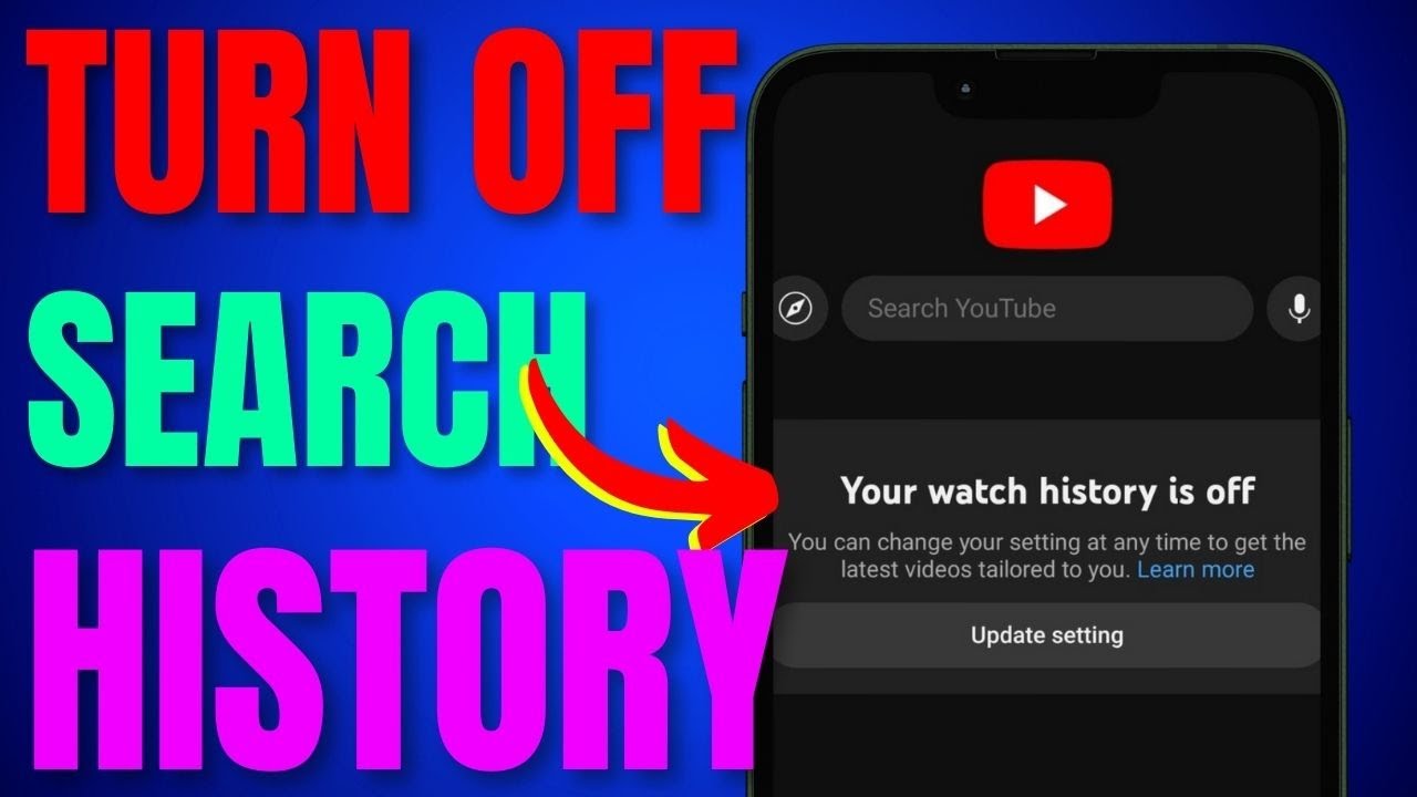 How to Turn Off Search History on YouTube - YouTube