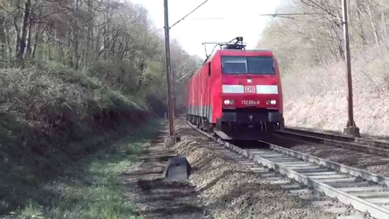 DB Electric Locomotive Train at Venlo NL 16.4.2015 - YouTube