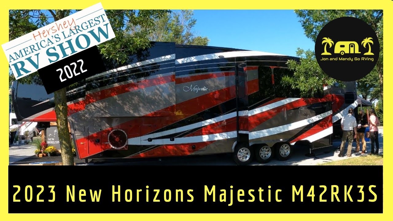 2023 New Horizons Majestic M42RK3S Luxury 5TH Wheel Tour - YouTube
