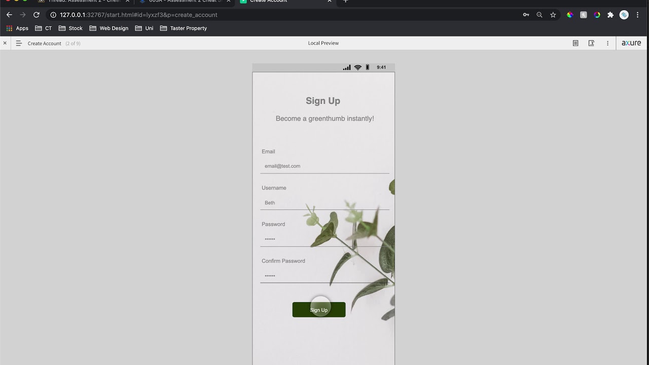 App Development Axure Prototype Userflow - YouTube