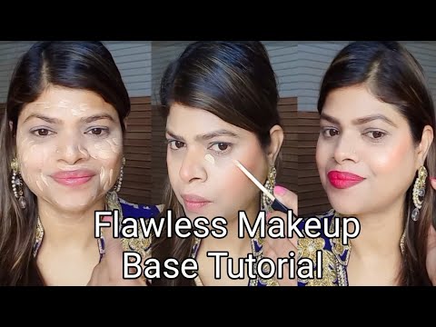 How to get flawless Makeup Base tutorial / makeup Base Step By Step ...