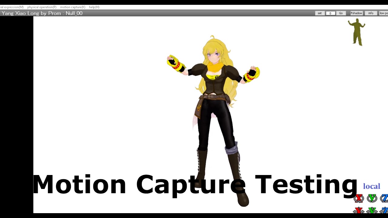 Motion Capture Testing for Sonic X RWBY - YouTube