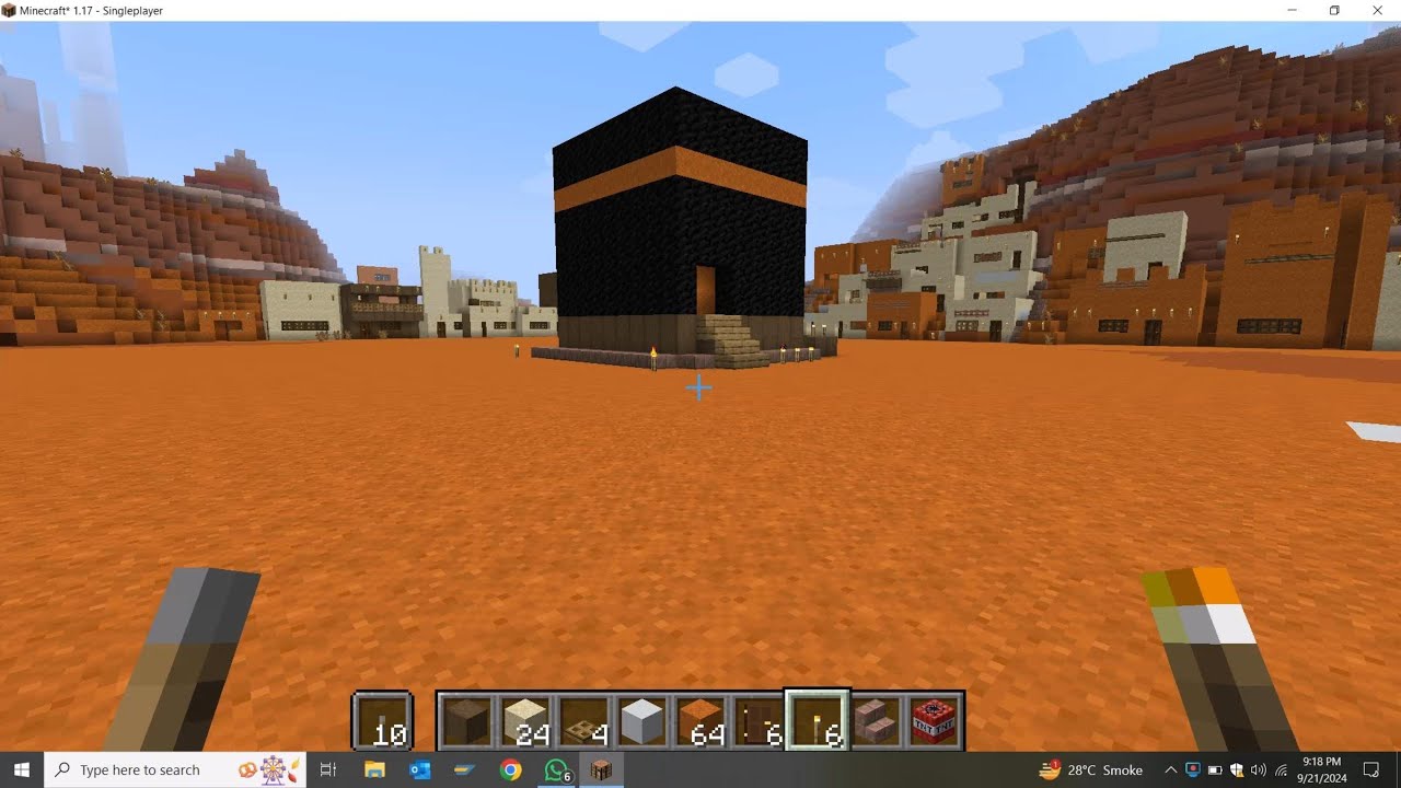 Minecraft Old Kaaba Mecca City with Old houses in the surroundings # ...