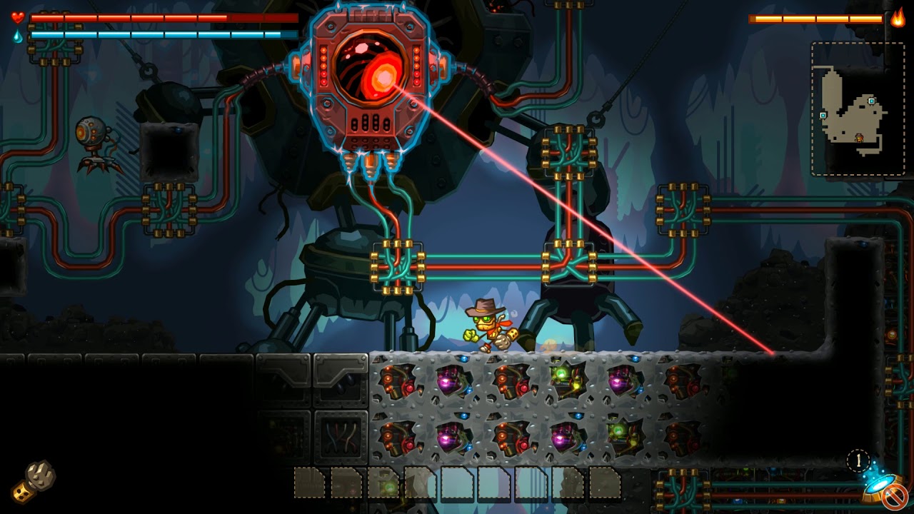 SteamWorld Dig-Voltbot Final Boss - YouTube