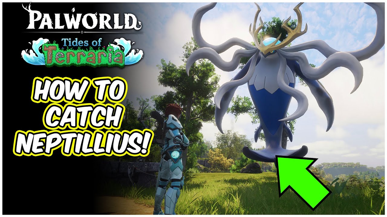 How To Catch NEPTILLIUS The Legendary Water Pal In Palworld Tides Of ...