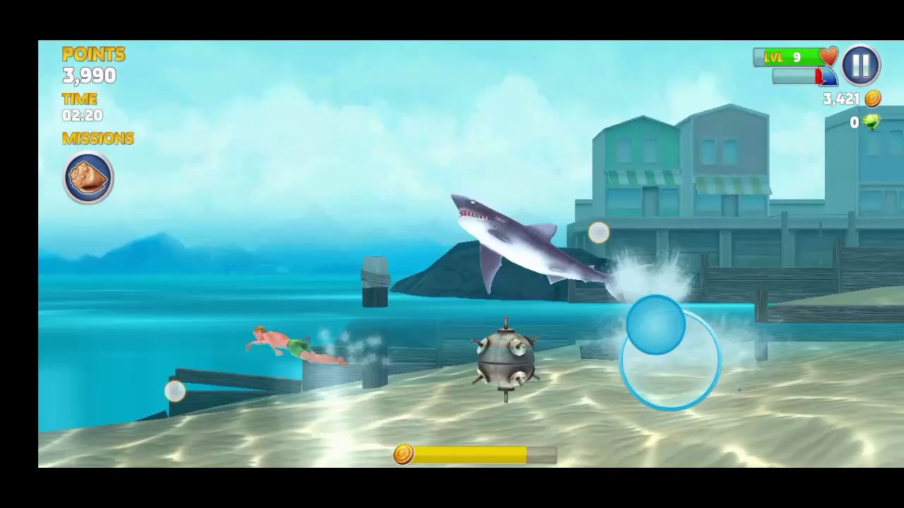 Hiu Makan hiu games hungry shark - YouTube