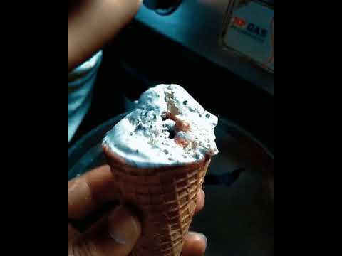 Amul cookie cone ice cream - YouTube