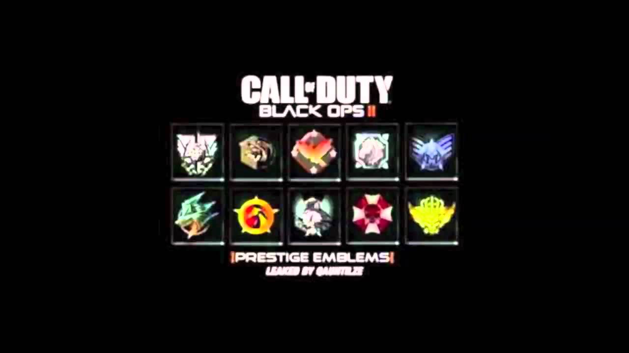 Black Ops 2: LEAKED Prestige Emblems! - YouTube