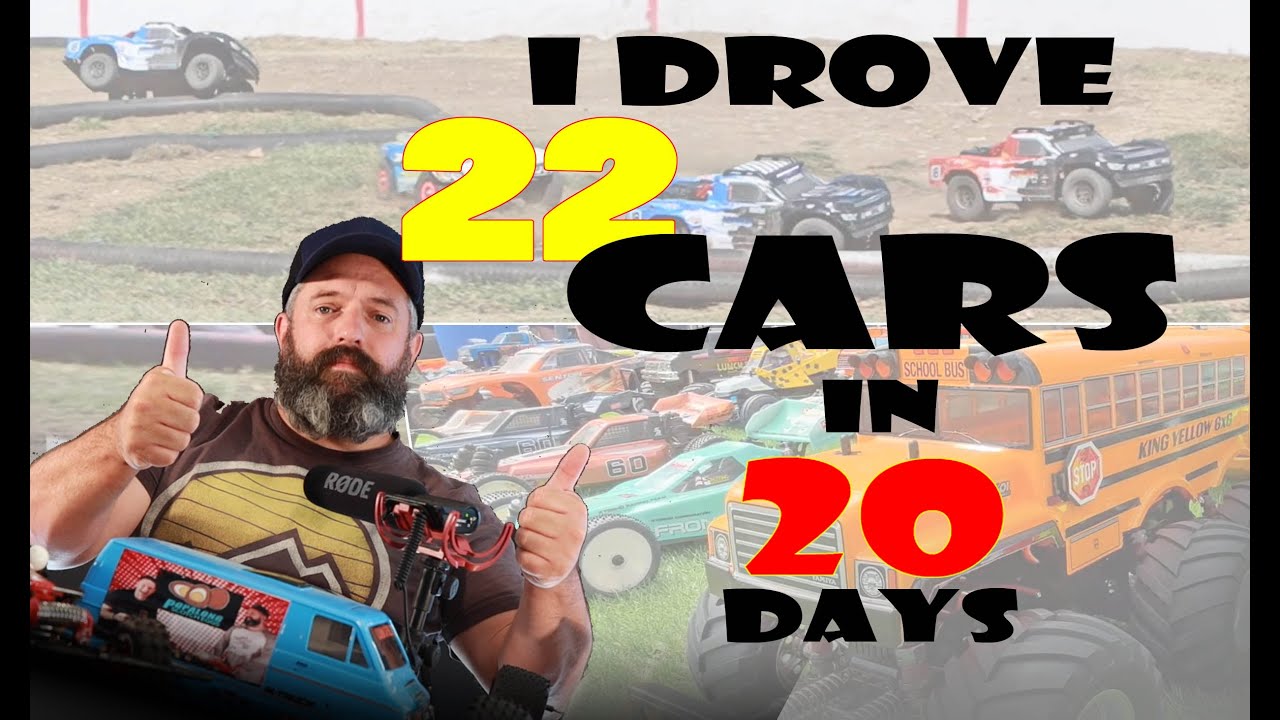 Driving 22 cars in 20 days- RC cars not for shelves - YouTube