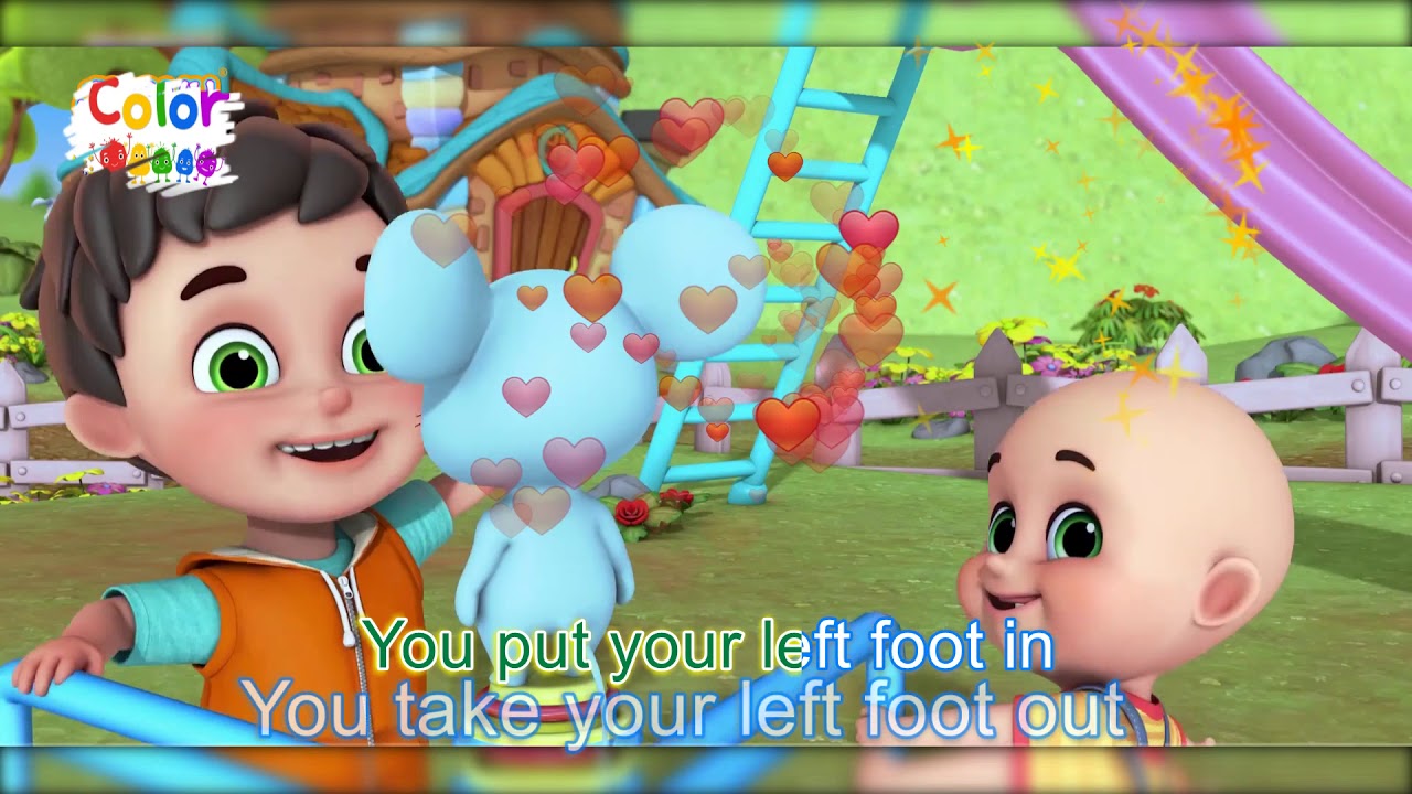 Here We Go Looby Loo | Songs & Karaoke For Kids | Cooloring fun - YouTube