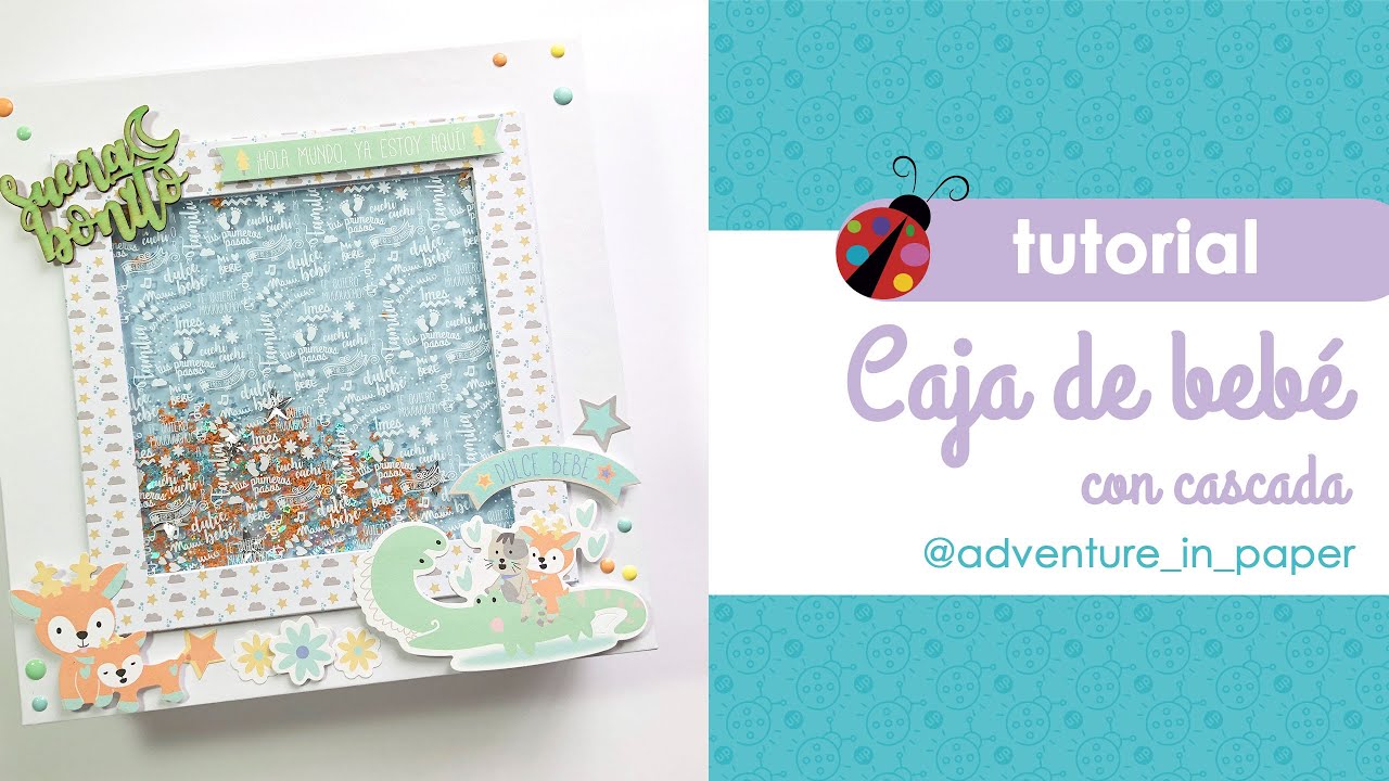 Caja de bebé decorada 🎁 Regalo bebé recién nacido - YouTube