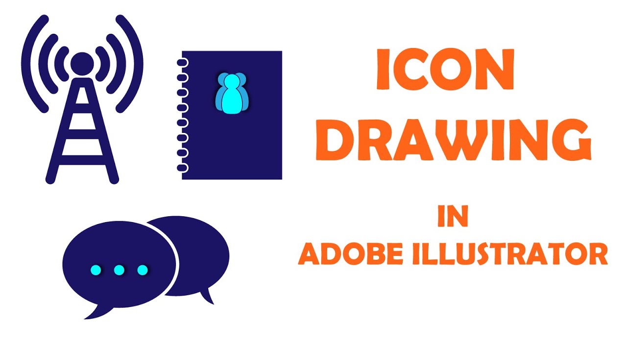 Learn How To Draw Communication Icons / Symbols In Adobe Illustrator CC ...