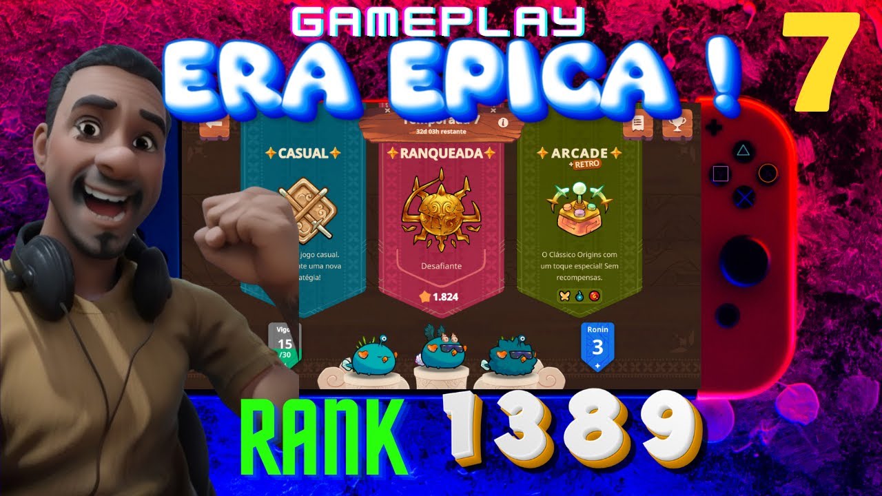 Axie Origin: Season 7 - ERA ÉPICA - Rank 1389 NOVO TIME! - YouTube