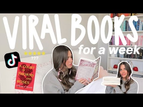 reading viral books for a week!! *spoiler free reading vlog* - YouTube