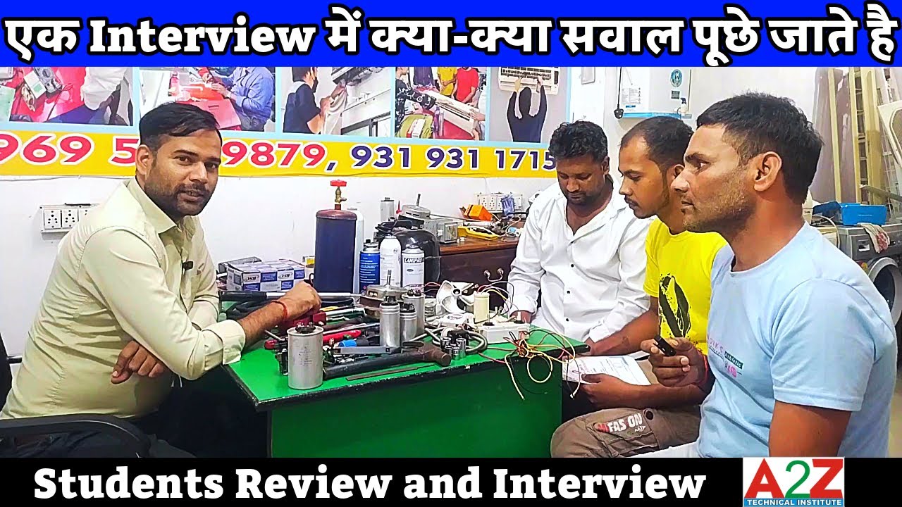A2Z Technical Institute Students Review and Interview | Join AC Repairing Course - YouTube