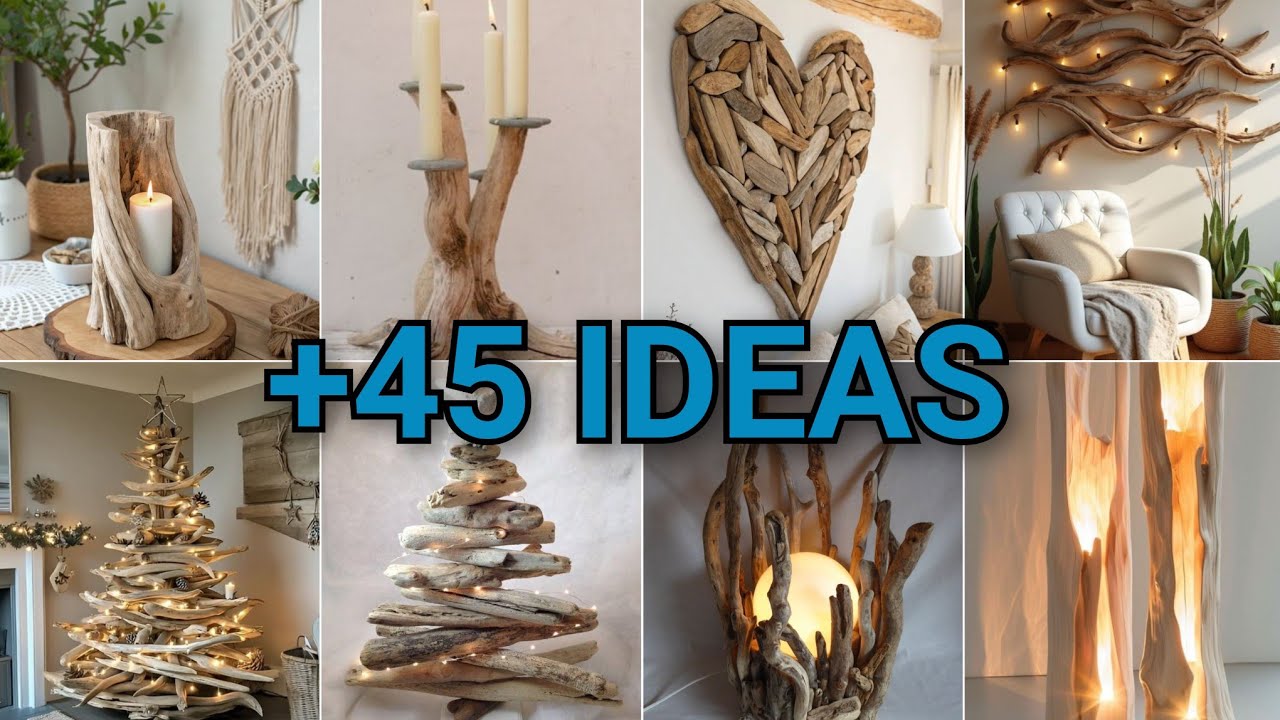 +45 Ideas con RAMAS secas y TRONCOS Seco.♻️ RECICLADO DE MADERA - YouTube