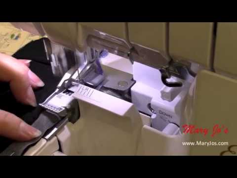 Serging Stretchy Fabrics with Stay-Tape - YouTube