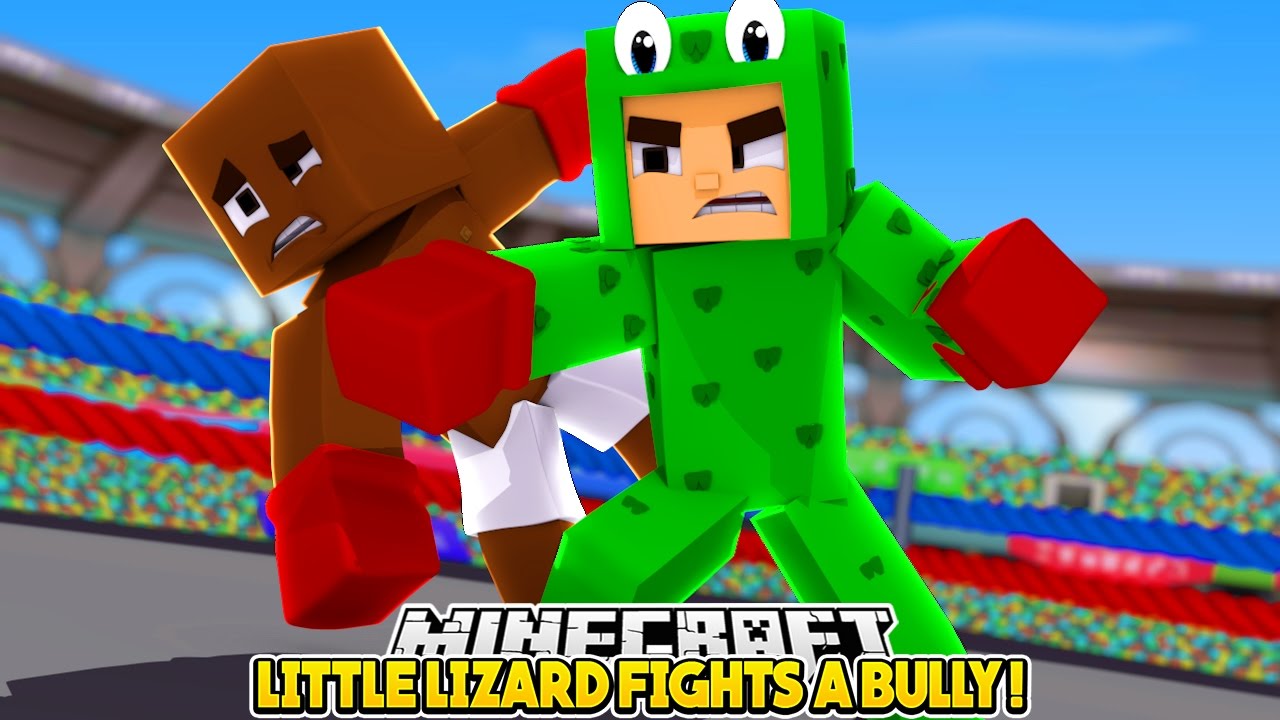 LITTLE LIZARD FIGHTS A BULLY!!!- Minecraft Little Club Adventures - YouTube