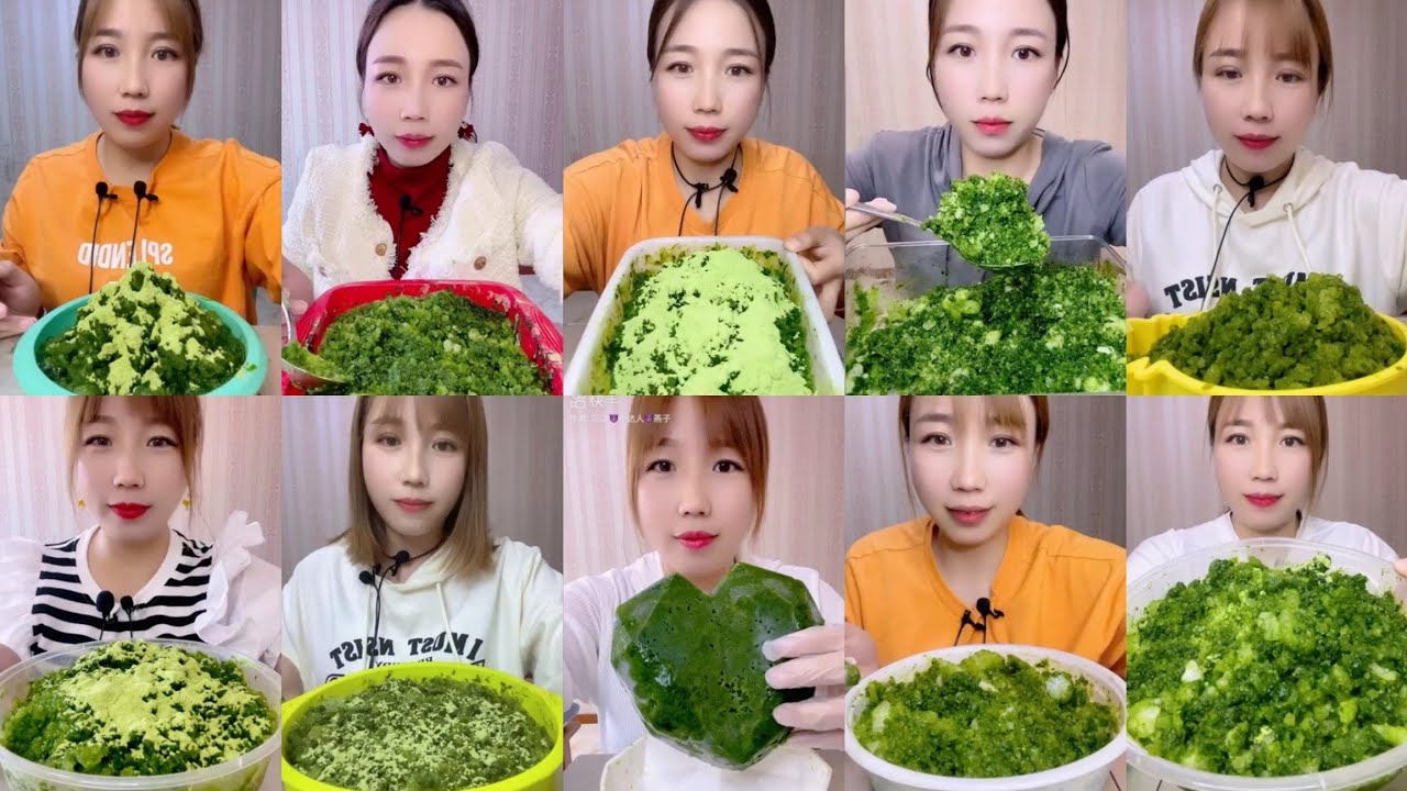 STICKY MATCHA , MATCHA ICE EATING ASMR🧊 - YouTube