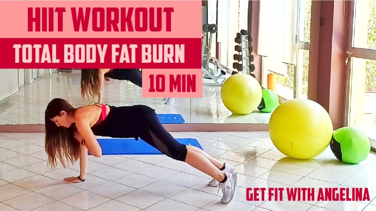 HIIT WORKOUT/TOTAL BODY/GET FIT WITH ANGELINA - YouTube
