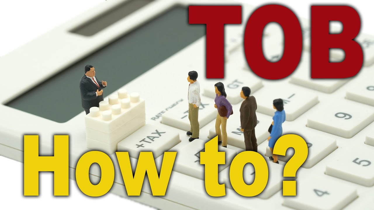 TOB Declaration – How to pay TOB taxes in Belgium? - YouTube