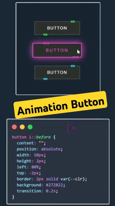 How To Create Animation Button Using Html Css Htmlfullcourse Coding
