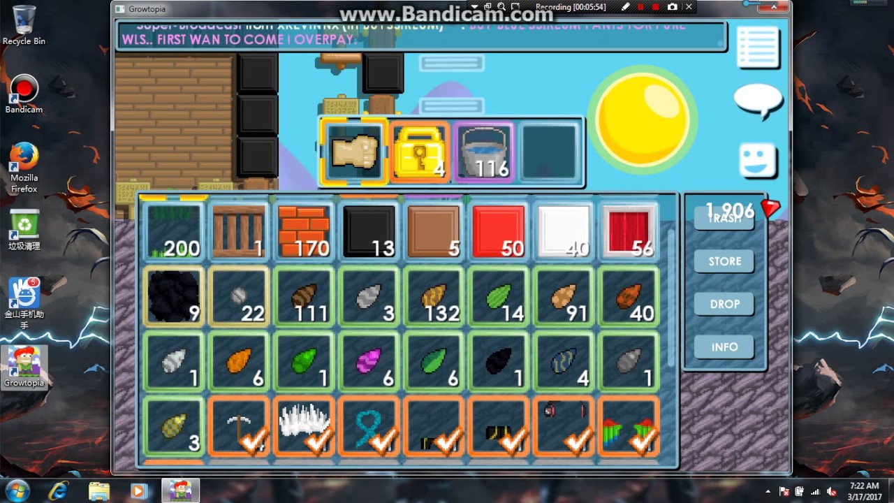 Growtopia How to make basic farm world - YouTube