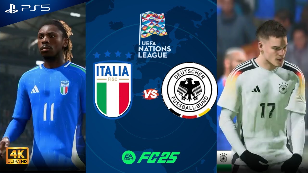 FC 25 - Italy vs Germany | Nations League 2025 | PS5 Amazing Gameplay ...