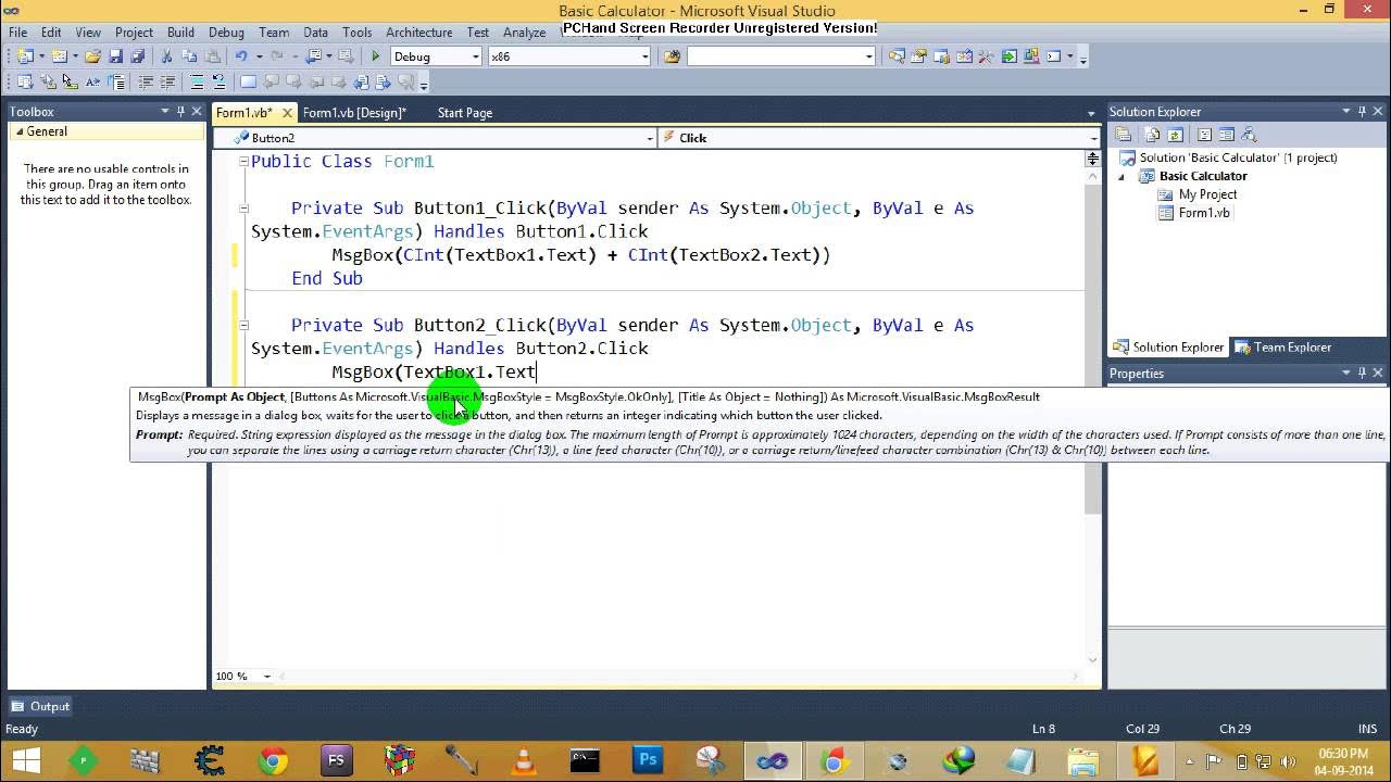 Basic Calculator in VB Net for Beginners by DK - YouTube