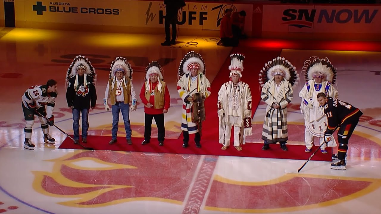 Indigenous Celebration Game - Puck Drop - YouTube