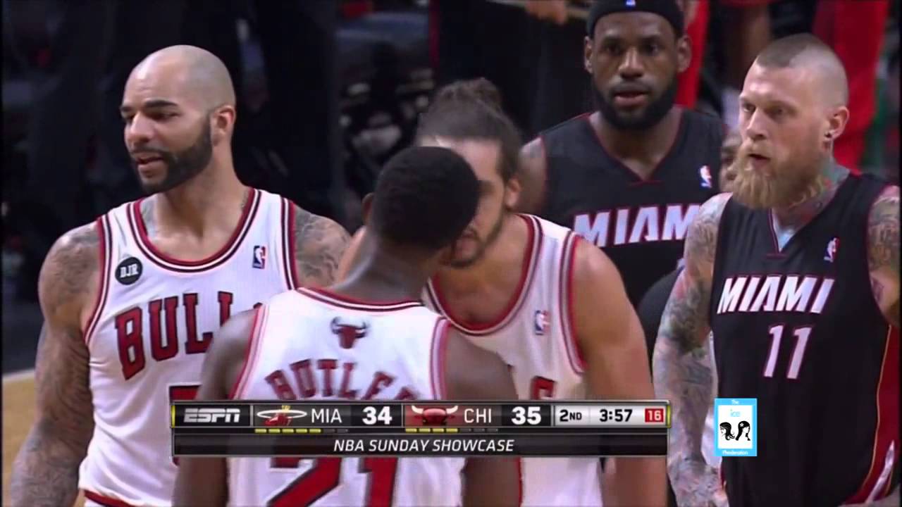 Lebron James and Jimmy Butler Fight - YouTube