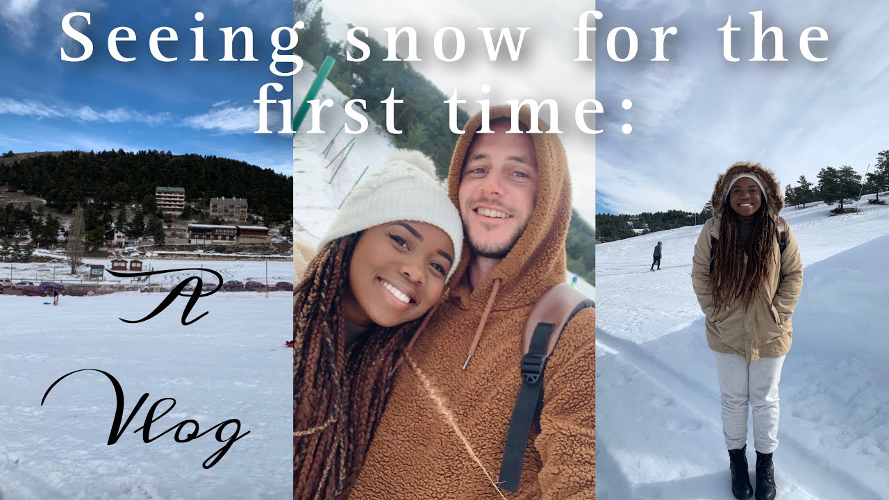 VLOG| seeing snow for the first time - YouTube