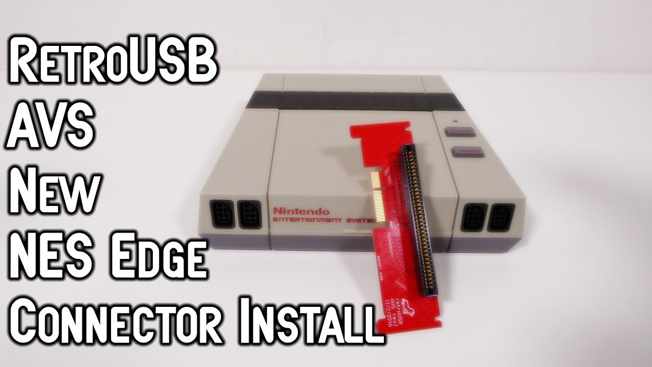 NEW RetroUSB AVS NES Edge Connector Install How To - YouTube