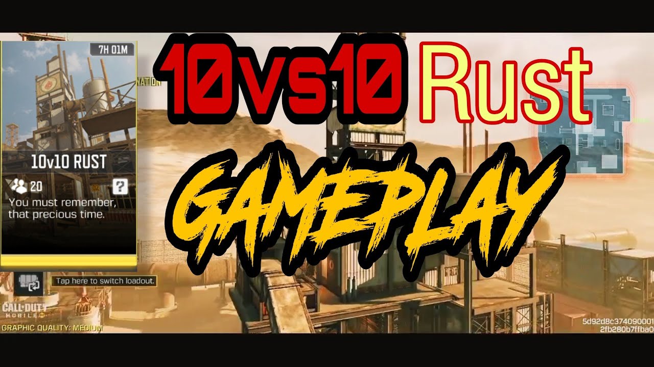 cod mobile| 10vs10| in rust|.exe - YouTube