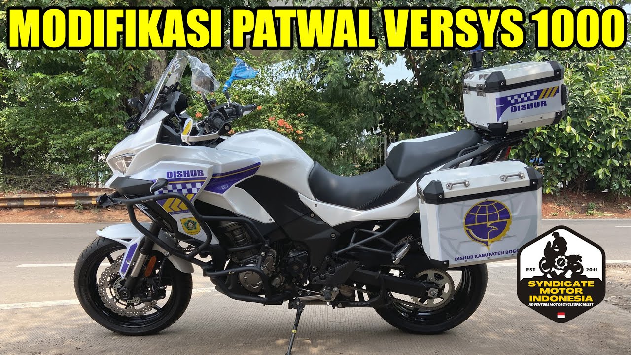 MODIFIKASI KAWASAKI VERSYS 1000 PATWAL DISHUB | MOTOR PENGAWALAN DISHUB ...