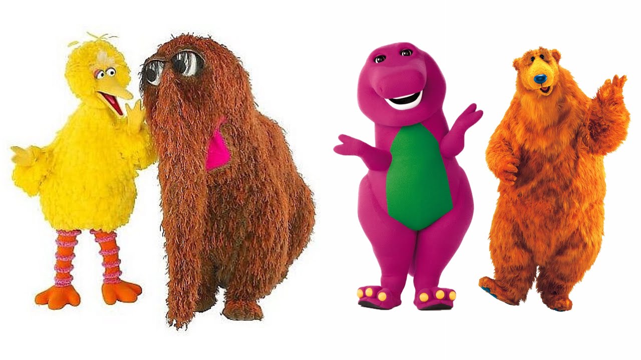 Big Bird and Snuffy meets Barney and Bear (Requested By ...