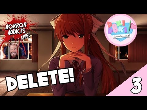 Let's Play DOKI DOKI #3 💔 Monika Takes Over The Game - DELETE! (The End) - YouTube