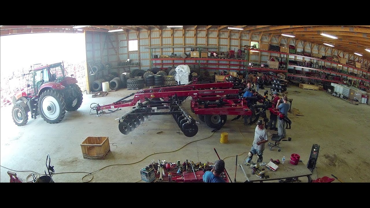 Assembling a Case IH 870 Disk Ripper in Under Five Hours - YouTube