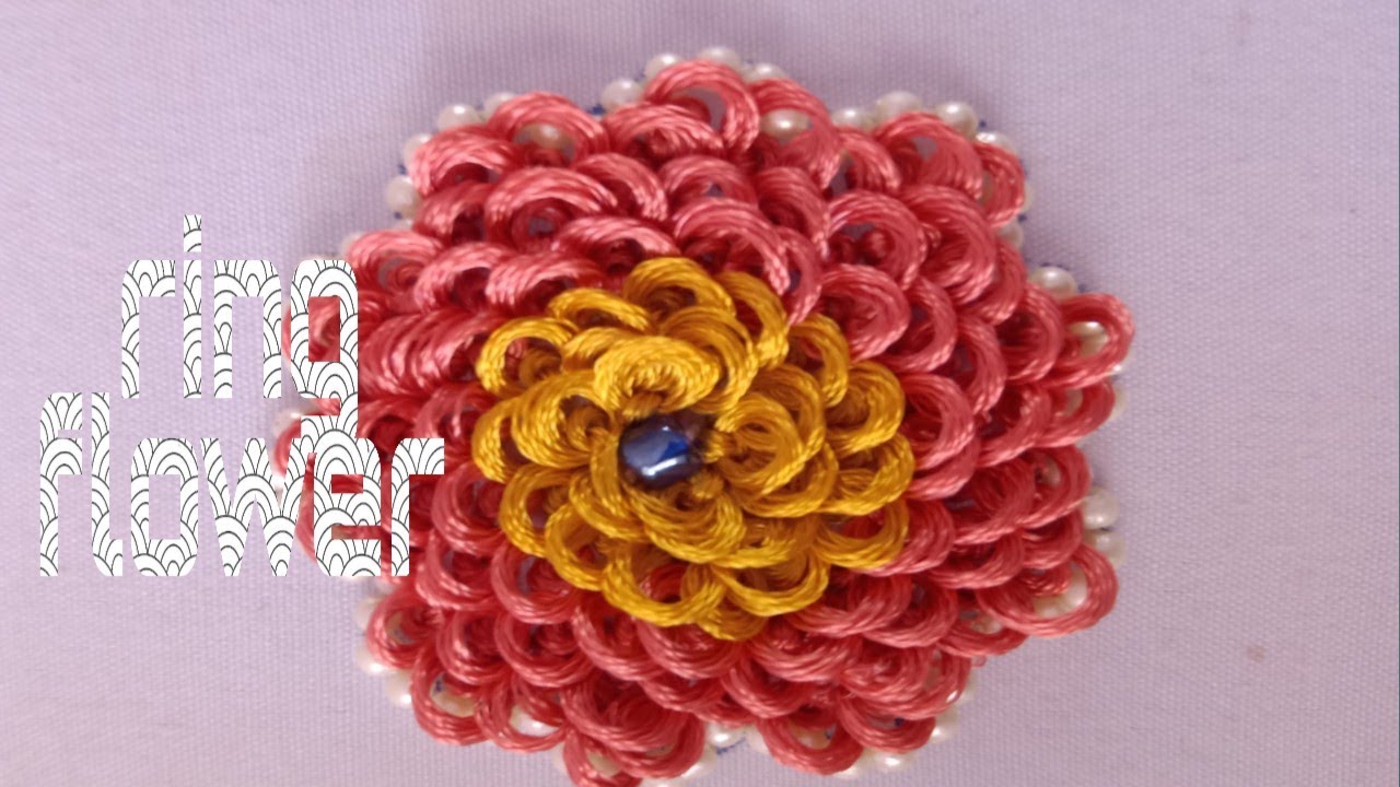 How to make zardosi ring flower||chhale kaise Dale jaate Hain - YouTube