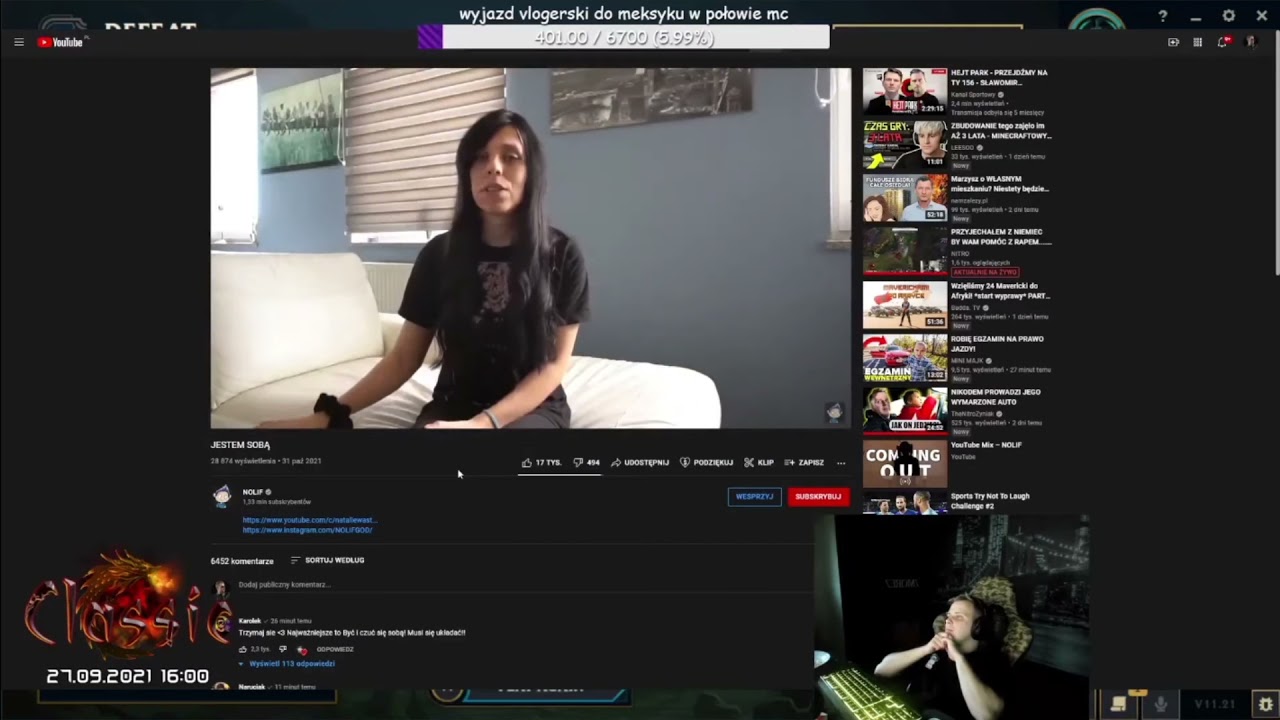 NITRO KOMENTUJE ZMIANE PŁCI NOLIFA - TERAZ NATALIA - YouTube